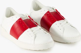 Valentino Baskets crant&eacute;es en cuir