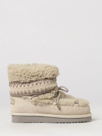Mou Bottes de neige Eskimo en shearling et daim avec brides r&eacute;glables