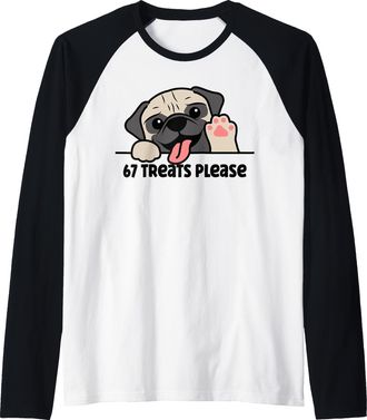 BDAZ 67 Treats Please Lustiger Mops Raglan