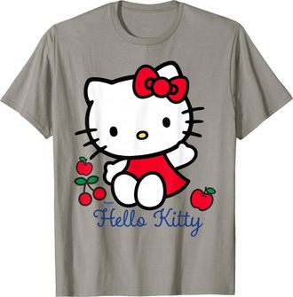 Hello Kitty Cherry Bow Sweet Cute Friends XOXO Klassische Pose T-Shirt