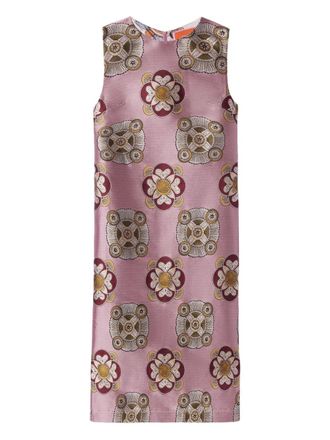 La DoubleJ robe mi-longue sans manches à fleurs - Rose