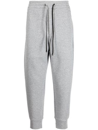 Emporio Armani pantalon de jogging à taille élastiquée - Gris