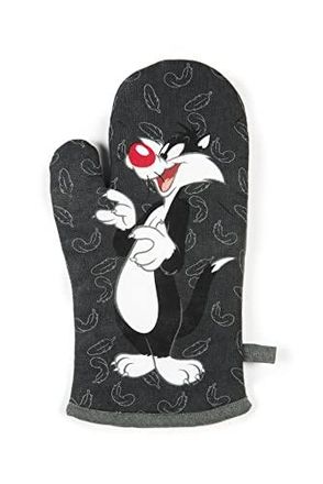 Excelsa Sylvester Tunes Gant de Four, Taille Unique, Doublure 100% Coton, Rembourrage en Polyester