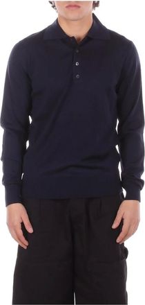 Alpha Studio Homme, Pulls, Bleu, Taille: XL Polo &agrave; Quatre Boutons