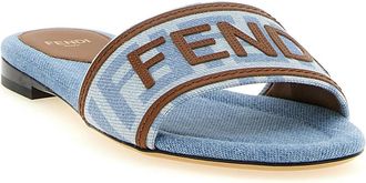 Fendi Roma Slide Sandal - Blue