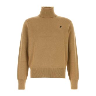 Ami Homme, Pulls, Brun, Taille: S De Coeur Turtleneck Sweater