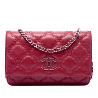 Chanel Sac bandouli&egrave;re vintage doccasion - Femme - Pre-owned - Rouge - Taille: ONE Size