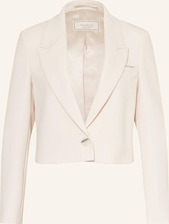 PESERICO Peserico Cropped-Blazer Mit Schmucksteinen beige