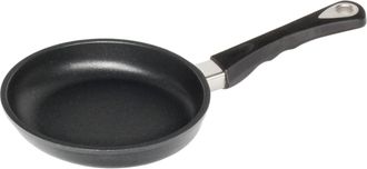 AMT Gastroguss Bratpfanne 20 cm Ø Schwenkpfanne 4 cm hoch, fester Stiel, nicht induktionsgeeignet, Lotan Antihaft-Veredelung, Gusspfanne (Aluguss), AMZN-420
