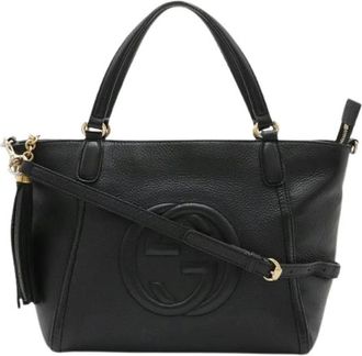 Gucci Pre-owned Soho Leather 2way Tote Bag - Femme - Pre-owned - Noir - Taille: ONE Size