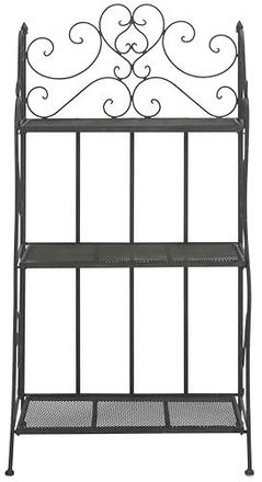 Safavieh Modern Metall Au&szlig;enregal, Black