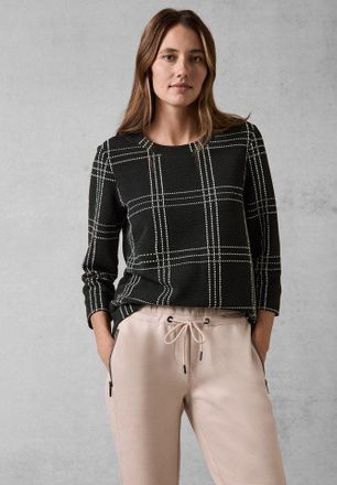 Cecil 3/4-Arm-Shirt aus softem Materialmix