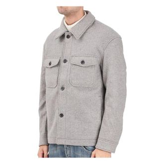 Selected Stoffmantel - - Jackets - Herren - Grau - 2XL