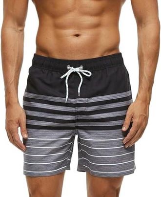 Generic HUIWDP Short de bain d&eacute;t&eacute; &agrave; s&eacute;chage rapide pour homme, R10, 4XL