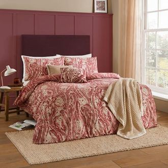 furn. Wylder Albus Heritage Bettw&auml;sche-Set - Redwood - Einzelbett, Red