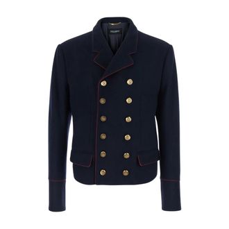 Dolce & Gabbana Napoleon Jacket - - Jackets - Herren - Blau - L