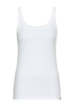 Camel Active Damen Top aus Reiner Baumwolle Milchwei&szlig;, Womenswear-XL