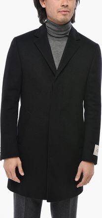 Corneliani CC COLLECTION Schurwollmantel mit verdeckter Knopfleiste Corneliani