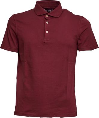 Fedeli Homme, Tops, Rouge, Taille: L Polo