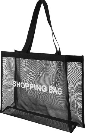 IFUNDOM Große Schwarze Umhängetasche aus Strapazierfähigem Nylon Vielseitige Tragetasche mit Breitem Gurt Praktische Reisetasche für Camping Strand und Alltag