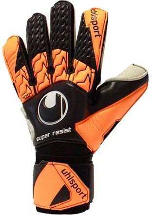 Uhlsport Uhlsport Herren Herren Torwarthandschuh Super Resist Torwarthandschuh, schwarz/Fluo orange/weiß, 10.5, 101107601