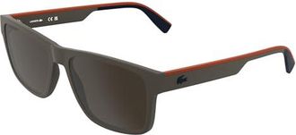 Lacoste Mens Sunglasses L6076S - Matte Taupe with Solid Brown Lens