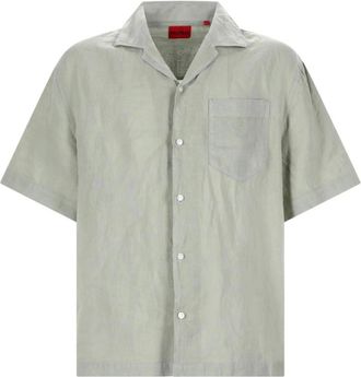 HUGO BOSS Homme, Chemises, Vert, Taille: S Chemise d&eacute;t&eacute; Ellino &agrave; manches courtes