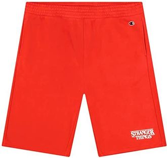 Champion X Stranger Things Bermudas, Rouge, M Mixte