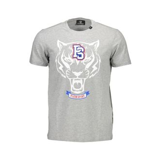 Plein Sport T-Shirt mit Rundhalsausschnitt - - Sport - Herren - Grau - XL