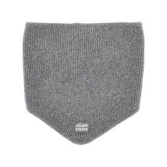 Miu Miu Cashmere and virgin wool scarf Woman One Size
