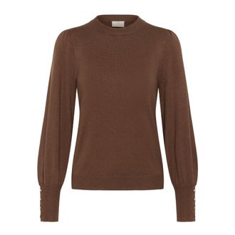 Kaffe KAlizza Argyle Pullover - Femme - Pulls - Brun - Taille: 44 FR