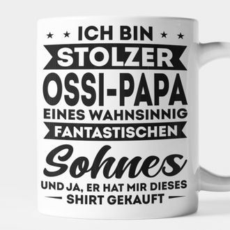 Generic Ossi Tasse DDR Geschenk Ostdeutscher Sachsen Ostdeutschland - ich bin stolzer Ossi-Papa eines fantastischen Sohnes Kaffeebecher