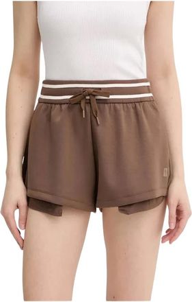 A|X Armani Exchange Femme, Shorts, Brun, Taille: 38 FR Shorts avec profil contrastant
