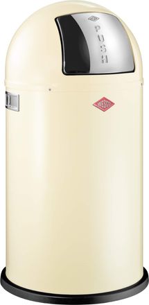 WESCO Wesco 175 831 Pushboy Abfallsammler 50 Liter Mandel 40 x 40 x 75.5cm (L/B/H), Edelstahl