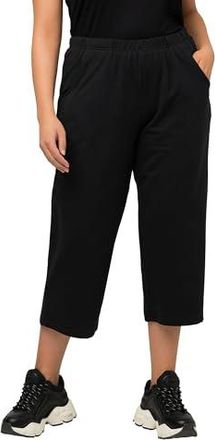 Ulla Popken 7/8- Hose, Pantalon de sport 7/8 Femme, Schwarz (Schwarz 10), W50/52