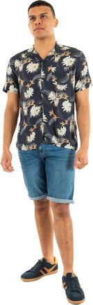 Schott NYC Mens SHRIVERA Shirt, Blau (Navy Paradise), Medium