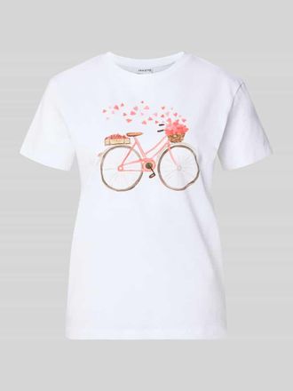 Jake*s Casual T-Shirt mit Motiv-Print und Rundhalsausschnitt