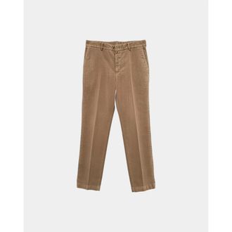 Pantaloni Torino Homme, Pantalons, Brun, Taille: XL Pantalon Droit en Velours C&ocirc;tel&eacute;
