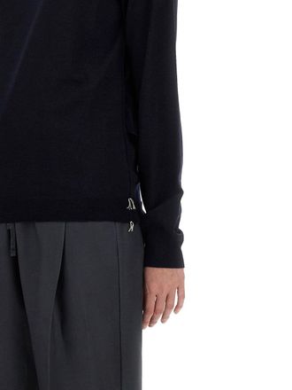 Maison Margiela Wool Polo Sweater - Blue