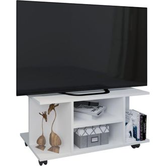 ebuy24 Holz TV Lowboard Fernseh Rollen Findalo