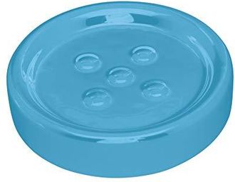 WENKO Wenko 19284100 Seifenablage Polaris Light Blue - Keramik, ø 11.2 x 2.8 cm, lichtblau