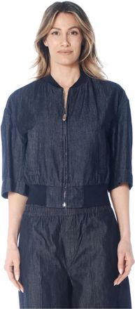 Dondup Femme, Vestes, Bleu, Taille: 38 FR Denim Vestes