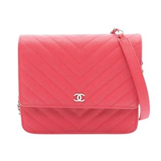 Chanel Sac bandouli&egrave;re Pre-owned Chevron (V Stitch) - Femme - Pre-owned - Rouge - Taille: ONE Size