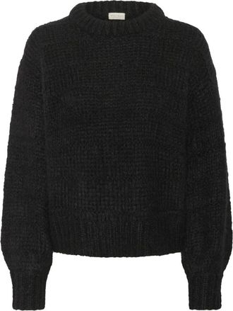 Part Two Femme, Pulls, Noir, Taille: 44 FR Maille ras du cou