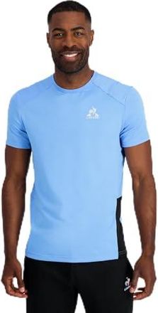 Le Coq Sportif Training SP Tee SS N°1 M Summer Sky/Blac T-Shirt, Black, L Homme