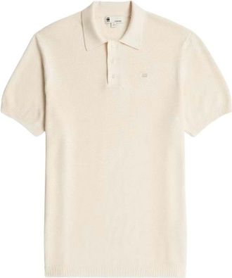G-Star Homme, Tops, Beige, Taille: M Polo Tricot&eacute;
