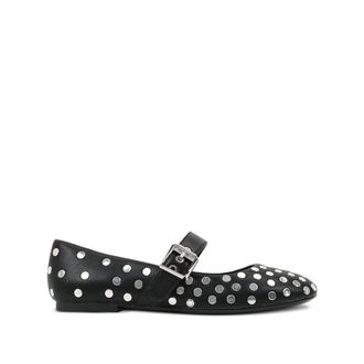 Karl Lagerfeld Karo Studded Ballet Flats - - Shoes - Damen - Schwarzk - 36 EU