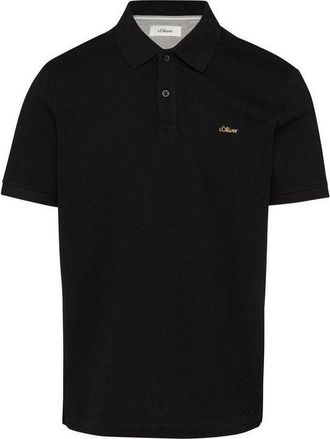 s.Oliver Poloshirt Poloshirt Kragen, Knopfleiste, kurzarm