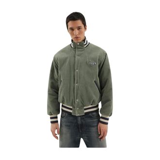 1989 STUDIO Corduroy Varsity Jacket - - Jackets - Herren - Gr&uuml;n - L