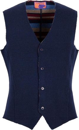 Gallo Gallo, Homme, Vestes, Bleu, Taille: L Gilet en laine avec boutons